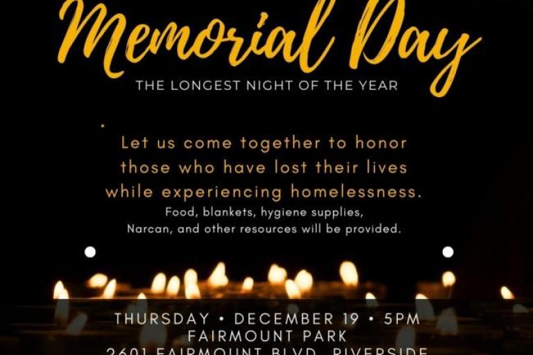 Homeless Persons Memorial Day: The Longest Night of the Year ...