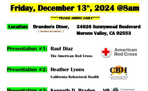 Upcoming Events | Riverside County Veterans' Services